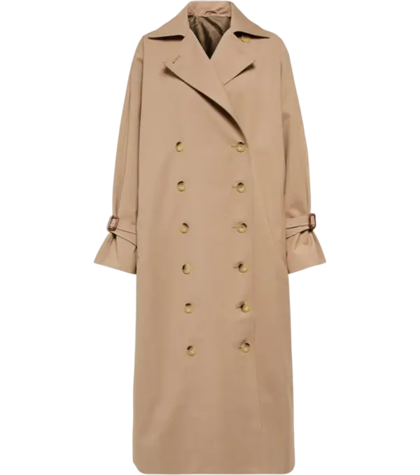 TOTEME Signature Cotton-blend Trench Coat - Beige