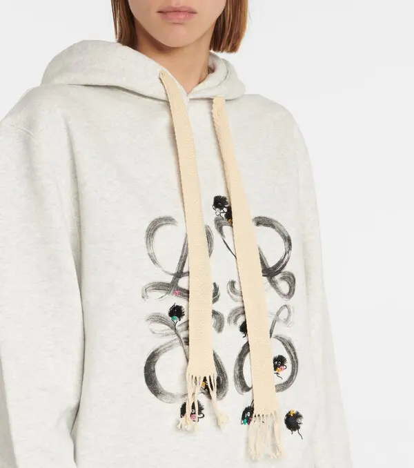 Loewe X Spirited Away Susuwatari Cotton Hoodie - Grey | Editorialist