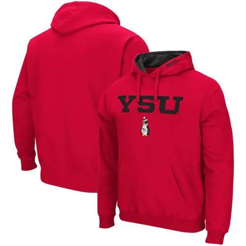 COLOSSEUM Youngstown State Penguins Arch And Logo Pullover Hoodie