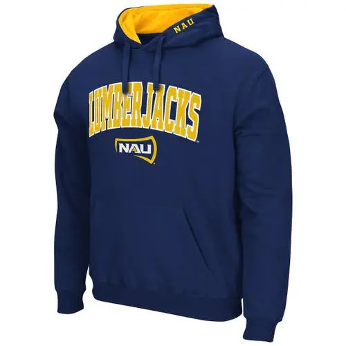 COLOSSEUM Northern Arizona Lumberjacks Arch And Logo Pullover Hoodie - Navy