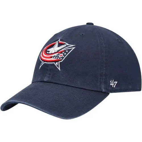 '47 Columbus Blue Jackets Team Clean Up Adjustable Hat