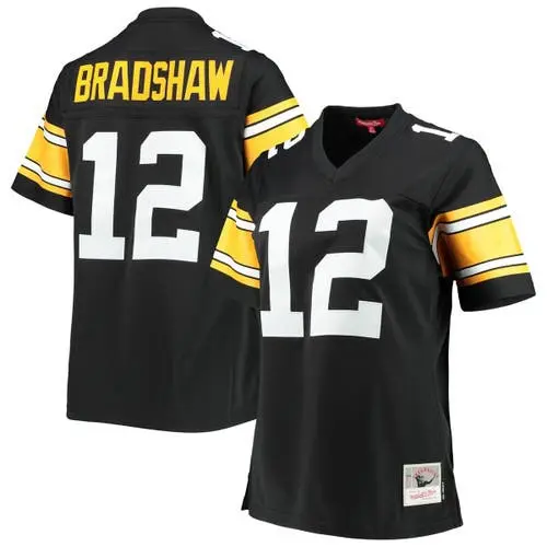 Mitchell & Ness Terry Bradshaw Pittsburgh Steelers Legacy Replica Player Jersey - Black