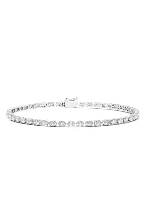 HAUTECARAT Oval Cut Lab-created Diamond Tennis Bracelet - 6.20 Ctw White Gold