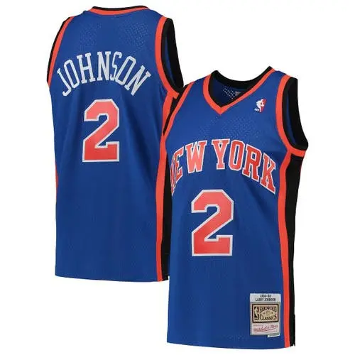 Mitchell & Ness Larry Johnson New York Knicks 1998/99 Hardwood Classics Swingman Jersey