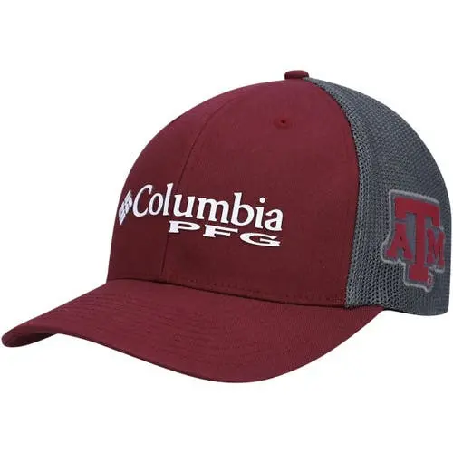 Columbia Texas A&m Aggies Pfg Snapback Adjustable Hat