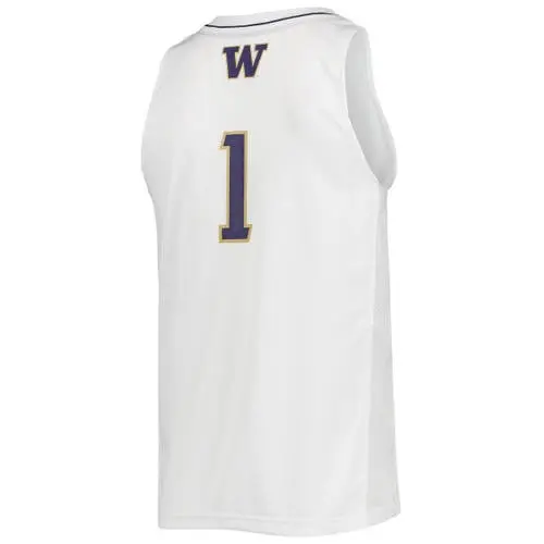 Adidas Washington Huskies Basketball Jersey - White