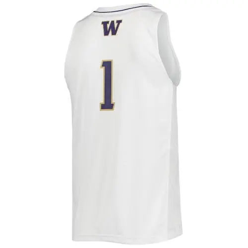 Adidas Washington Huskies Basketball Jersey - White