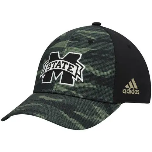 Adidas Mississippi State Bulldogs Military Appreciation Primegreen Flex Baseball Cap - Camo