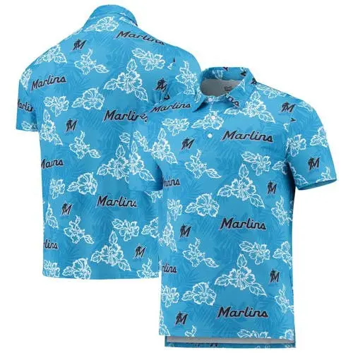 Reyn Spooner Miami Marlins Performance Polo