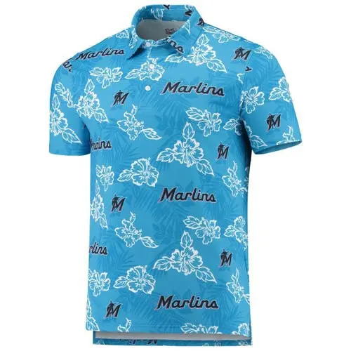 Reyn Spooner Miami Marlins Performance Polo