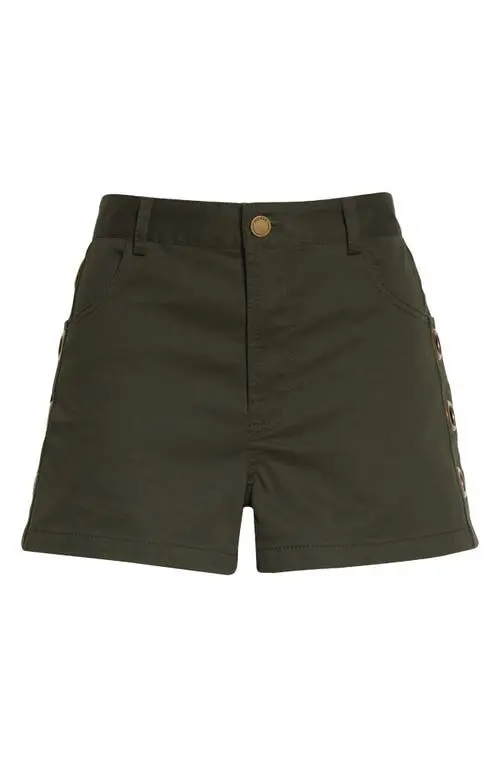 Monse Grommet Brushed Twill Shorts