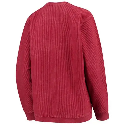 PRESSBOX Iowa State Cyclones Comfy Cord Vintage Wash Basic Arch Pullover Sweatshirt