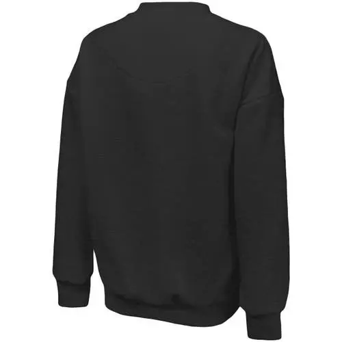 MAJESTIC THREADS Brooklyn Nets Bank Shot Pullover Tri-blend Sweatshirt