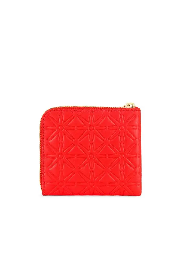 Comme Des Garçons Embossed Zip Wallet