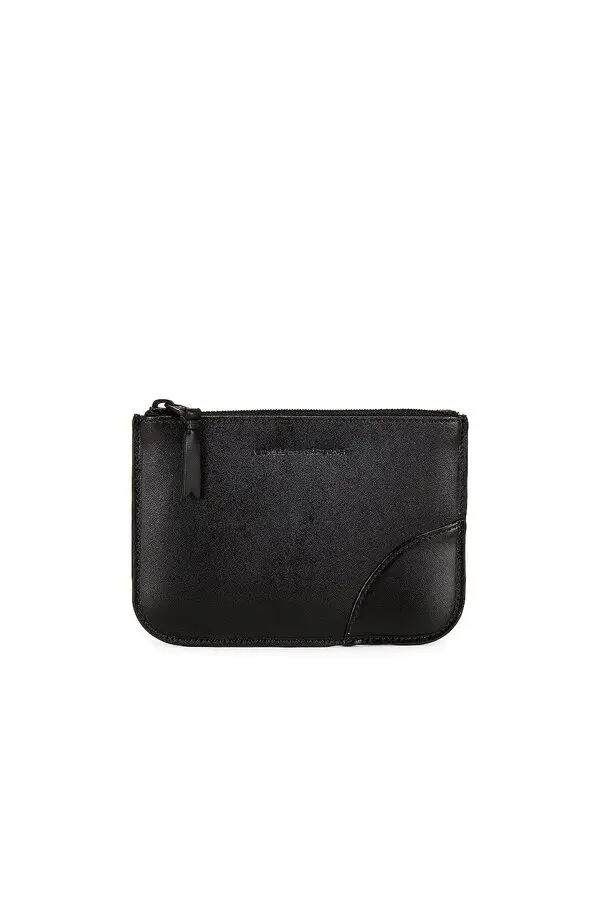 Comme Des Garçons Very Leather Zip Wallet - Black