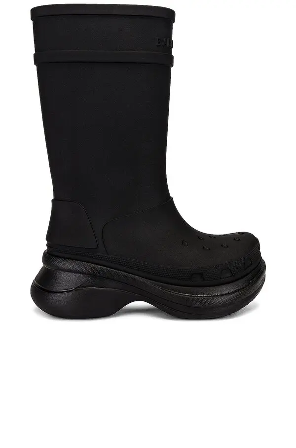 Balenciaga X Crocs Boots - Black | Editorialist