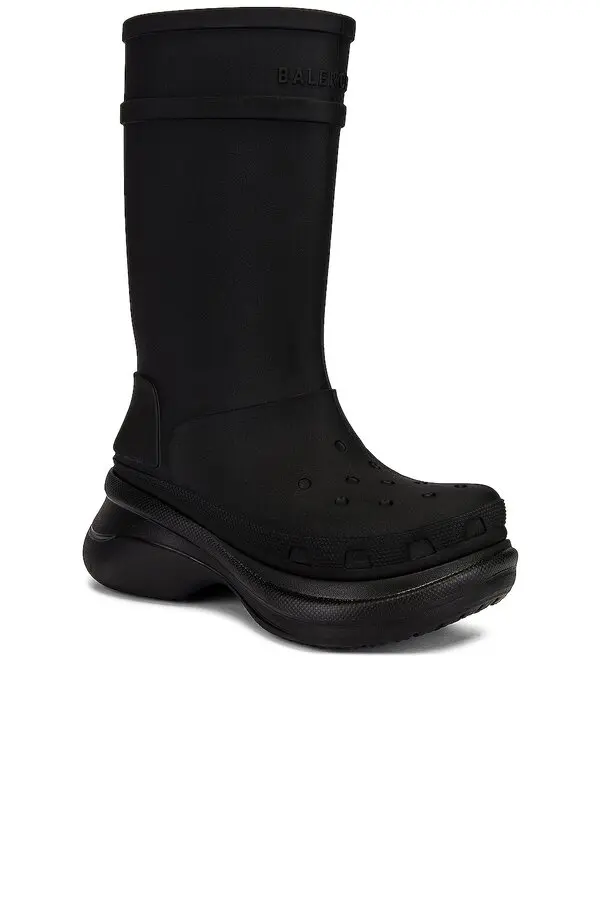 Balenciaga X Crocs Boots - Black | Editorialist