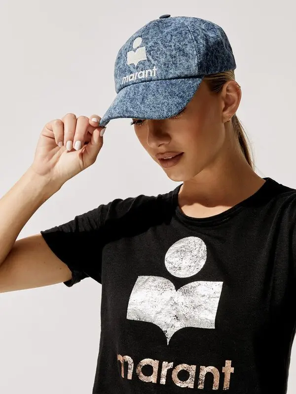 Isabel Marant Étoile Tyron Logo Baseball Cap