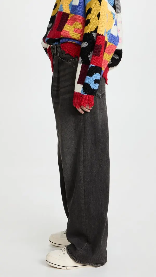 R13 Damon Pleated Wide Leg