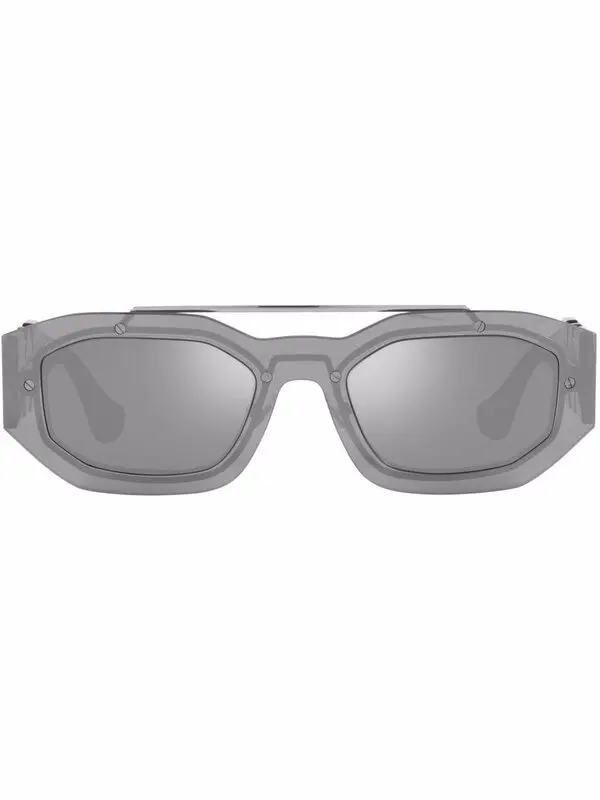 Versace Rectangle-frame Sunglasses - Grey
