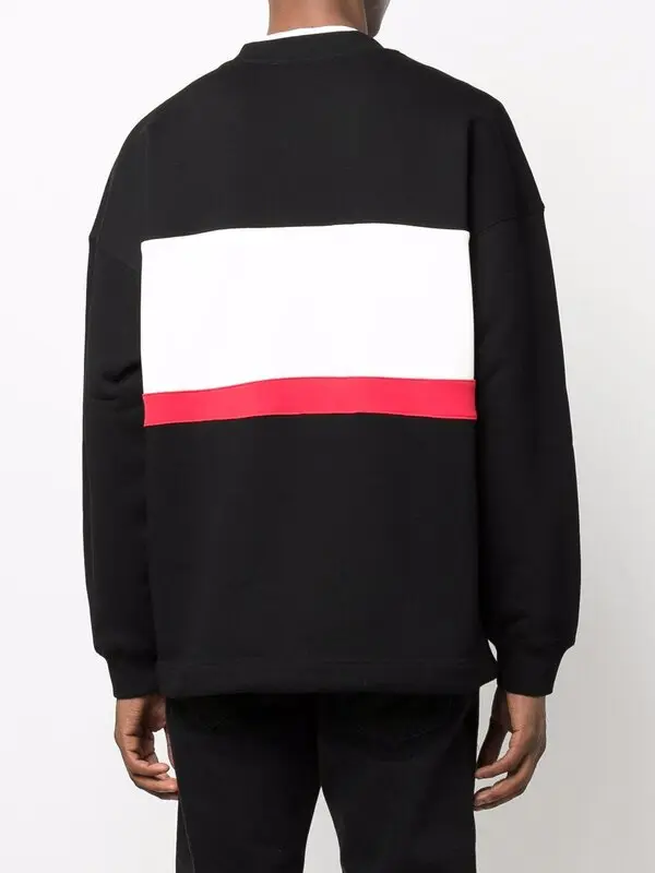 DIESEL® Crew Neck Logo Print Sweatshirt - Black