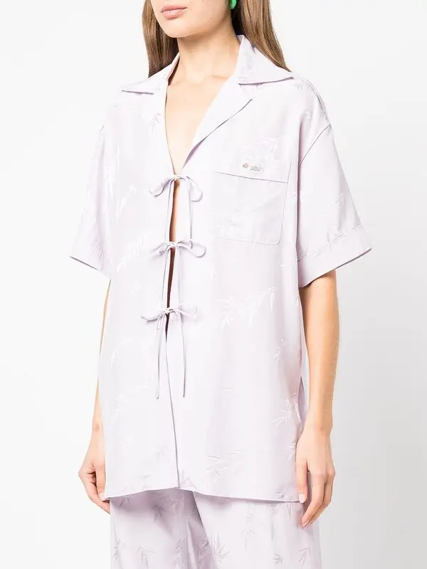 Alexander Wang Jacquard Pajama-style Shirt - Purple