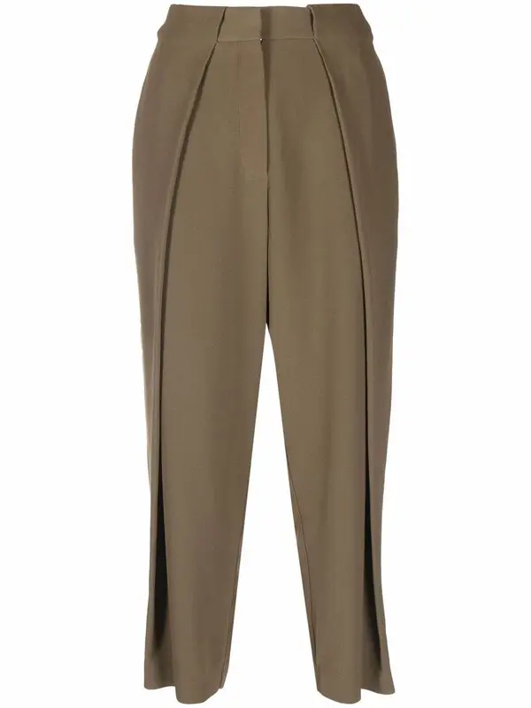 Balmain High-waisted Pleated Trousers