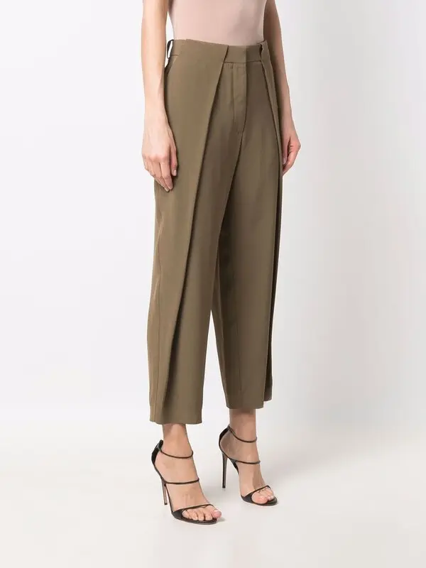 Balmain High-waisted Pleated Trousers