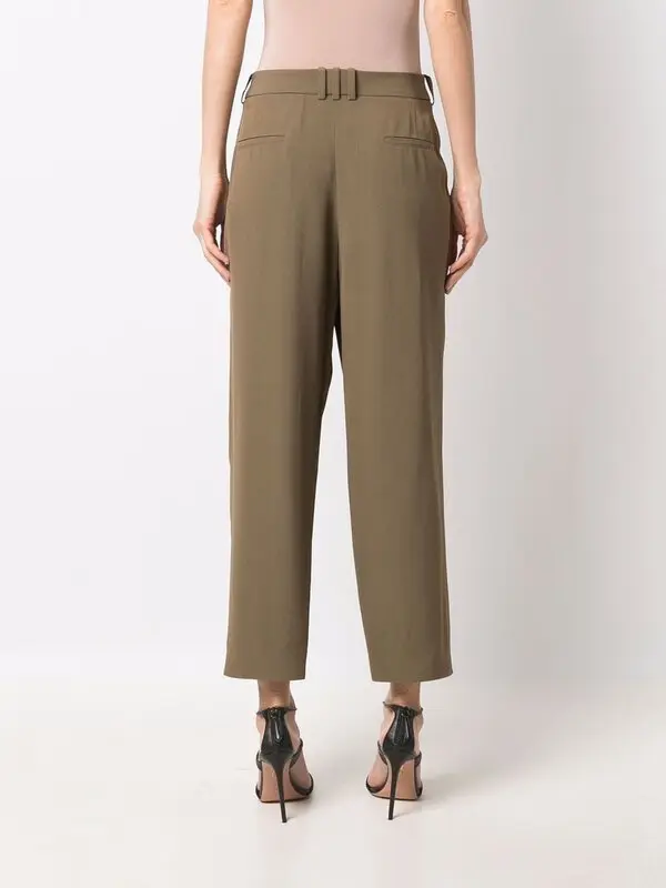 Balmain High-waisted Pleated Trousers