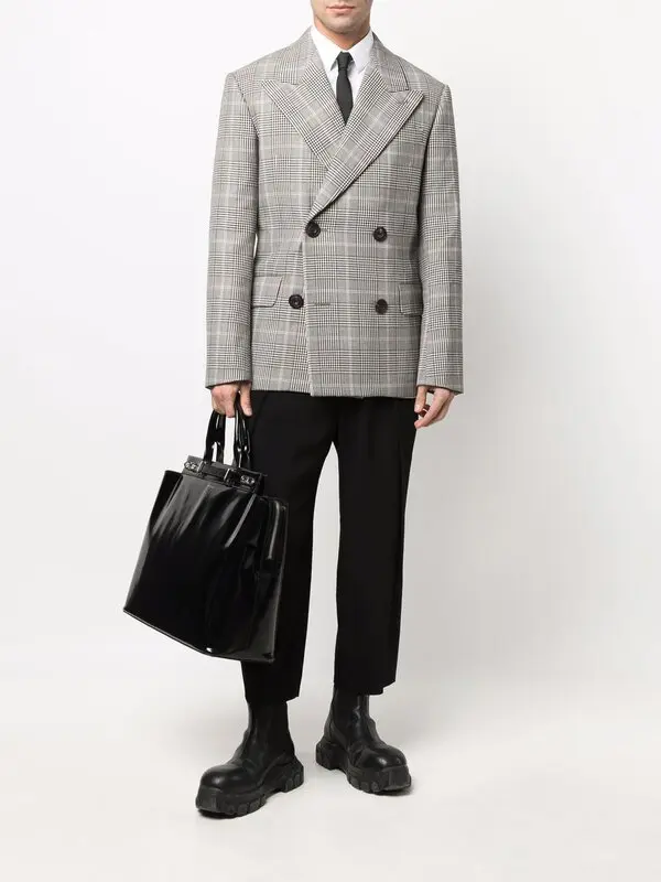 Balmain Side Folded Cropped Trousers
