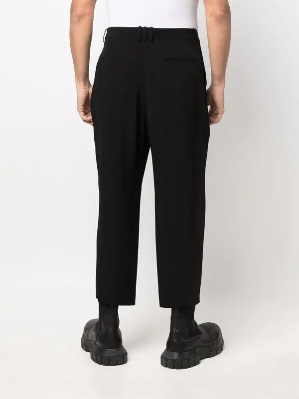 Balmain Side Folded Cropped Trousers
