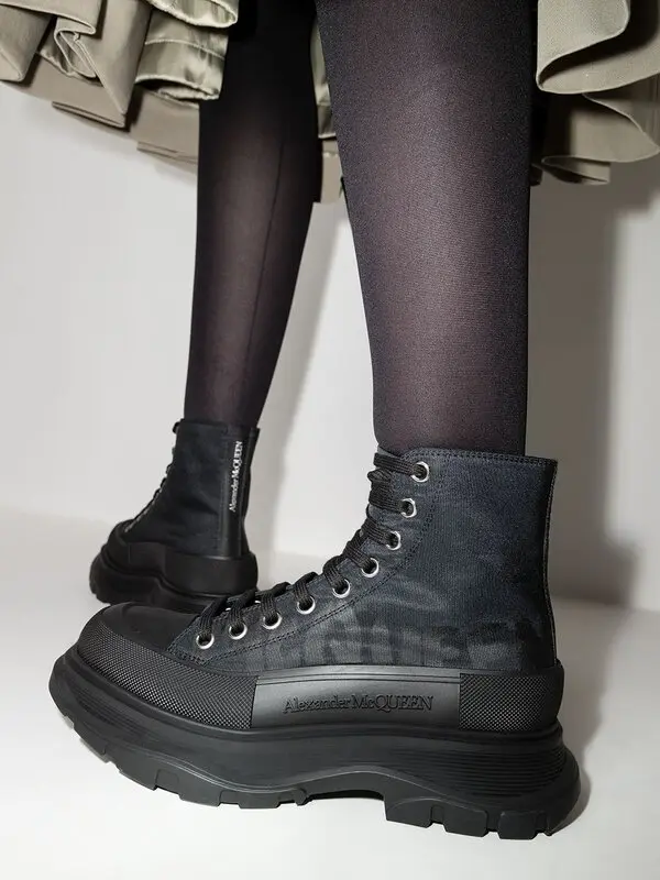Alexander McQueen Tread Slick Lace-up Boots