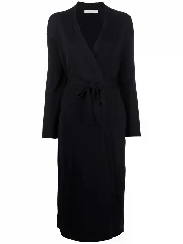 Fabiana Filippi Belted Longline Cardigan - Black