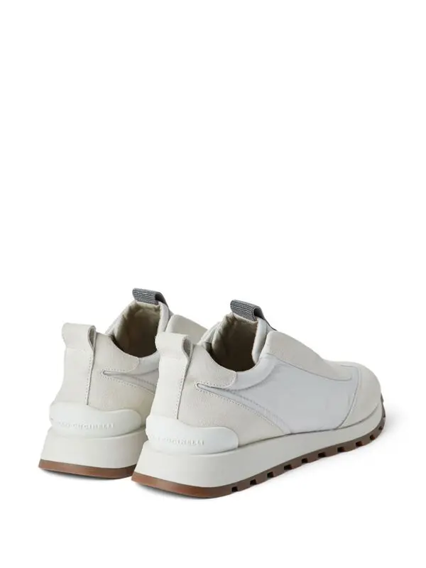 Brunello Cucinelli Monili Embellished Low-top Sneakers - White