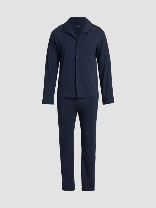 SAKS FIFTH AVENUE Collection Cotton 2-piece Pajama Set - Navy