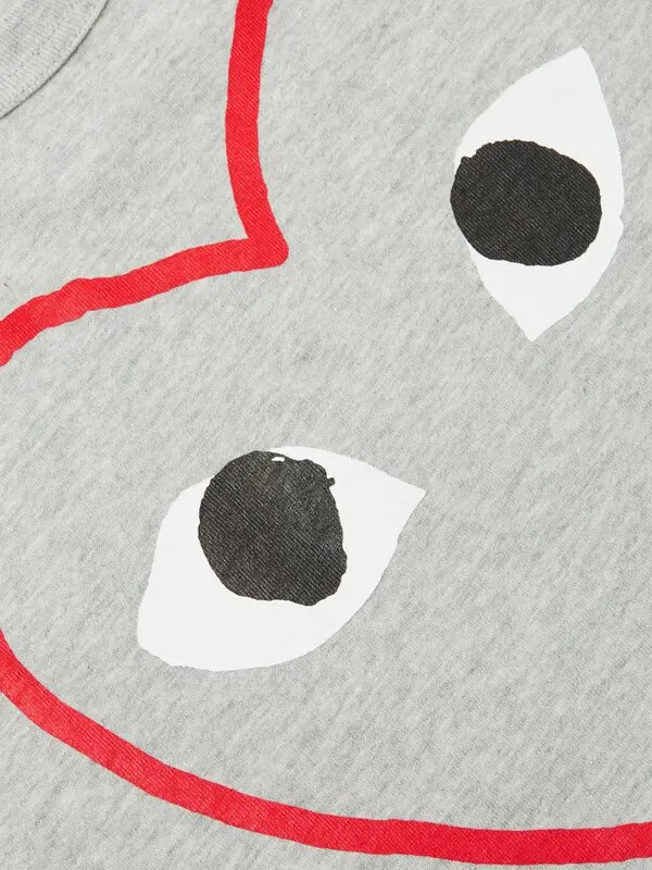 Play Comme Des Garcon Outline Heart Tee