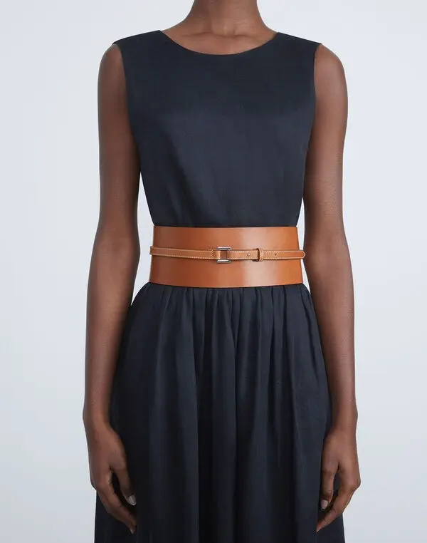 lafayette 148 new york - Lafayette 148 New York Vachetta Leather Obi Belt