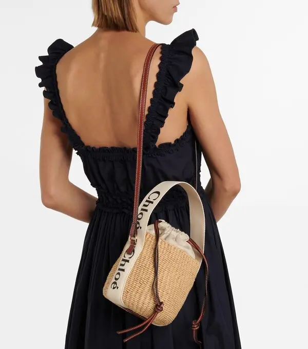 Chloé Woody Small Bucket Bag - Brown