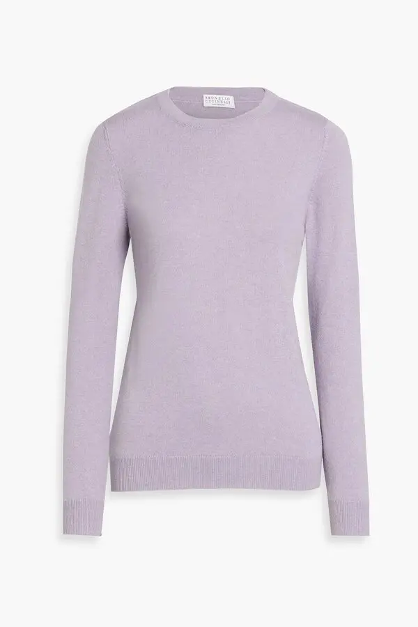 Brunello Cucinelli Cashmere Crewneck Sweater - Lavender