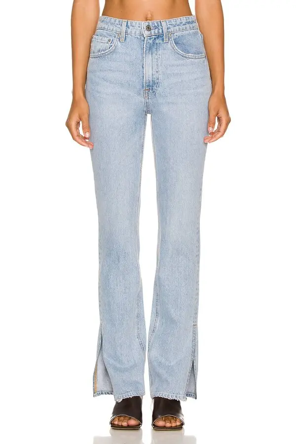 GRLFRND Harlow High-rise Boot Slit Jeans - Hudson Yards