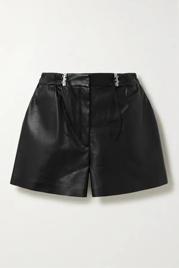 Givenchy Leather Shorts - Black