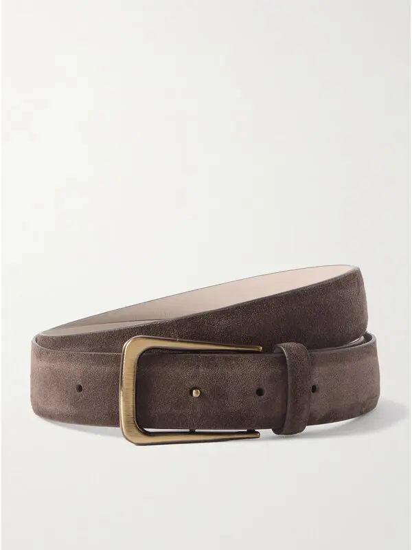 Brunello Cucinelli Suede Belt - Brown