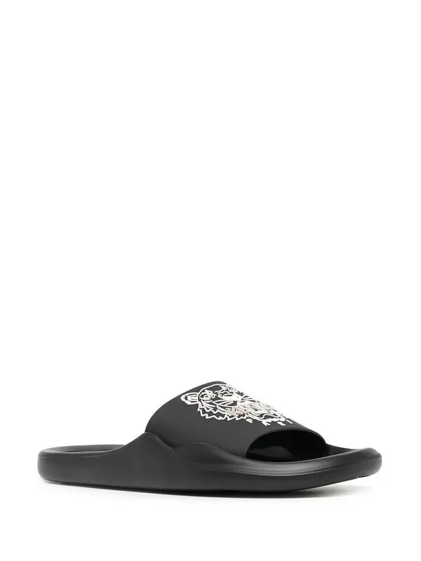 Kenzo Tiger Head-print Slides