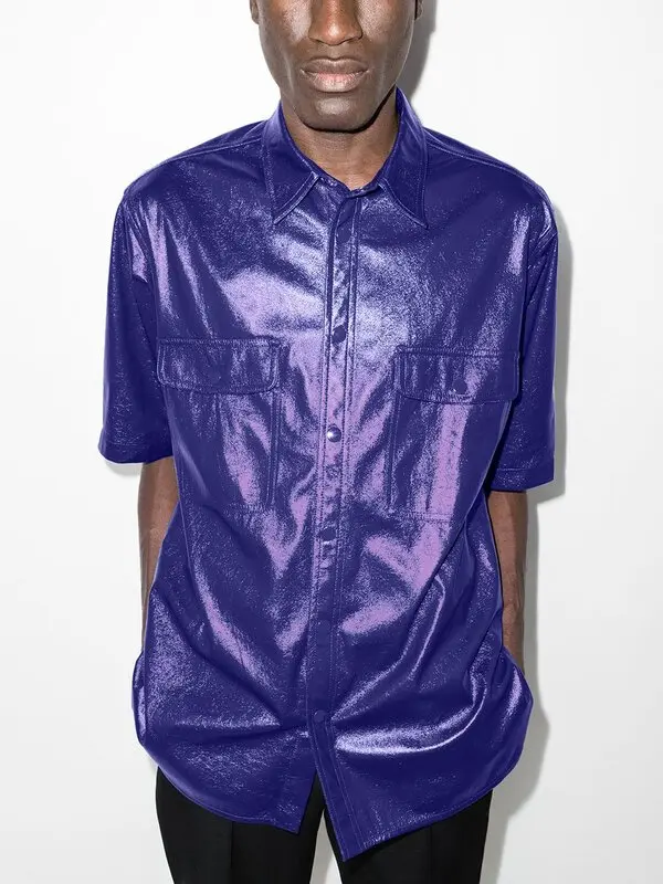 MARANT Gilin Faux-leather Shirt