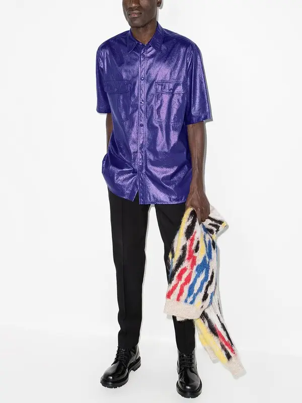 MARANT Gilin Faux-leather Shirt