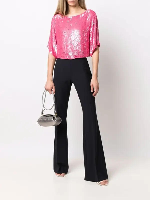 P.a.r.o.s.h Sequined Cropped Blouse