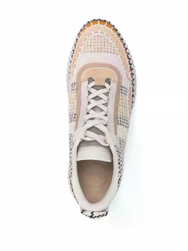 Chloé Nama Lace-up Sneakers - Neutrals