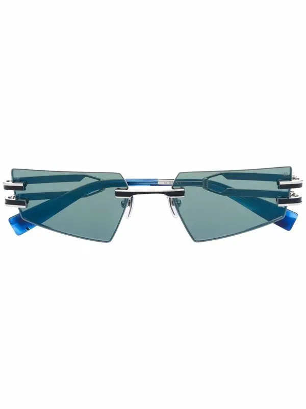 Balmain Geometric Double-arm Sunglasses - Blue