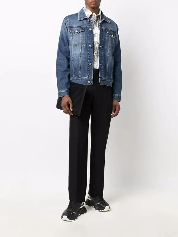 BILLIONAIRE All Over Bb Denim Jacket