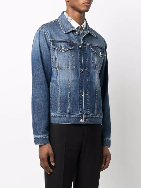 BILLIONAIRE All Over Bb Denim Jacket